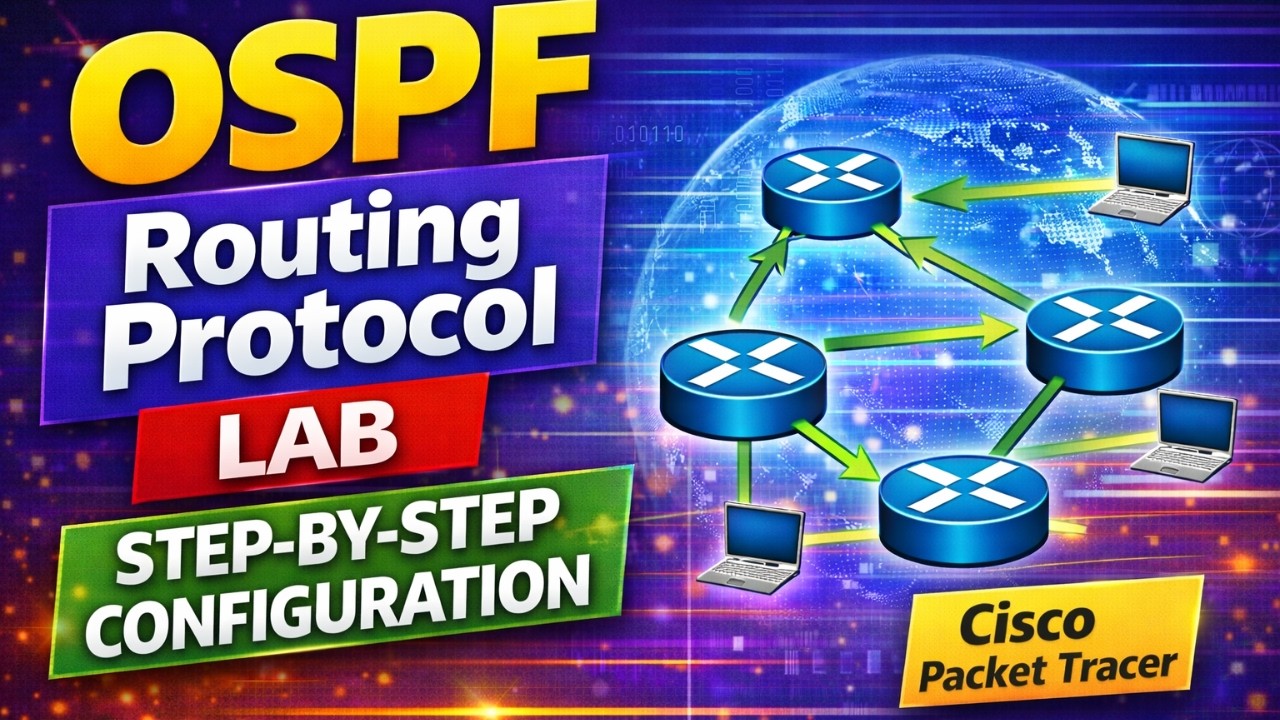Day 76 Lab | OSPF Routing Protocol Lab | Step-by-Step Configuration in Packet Tracer | CCNA