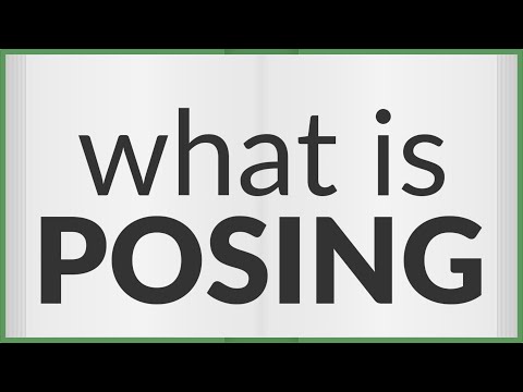 Posing | meaning of Posing