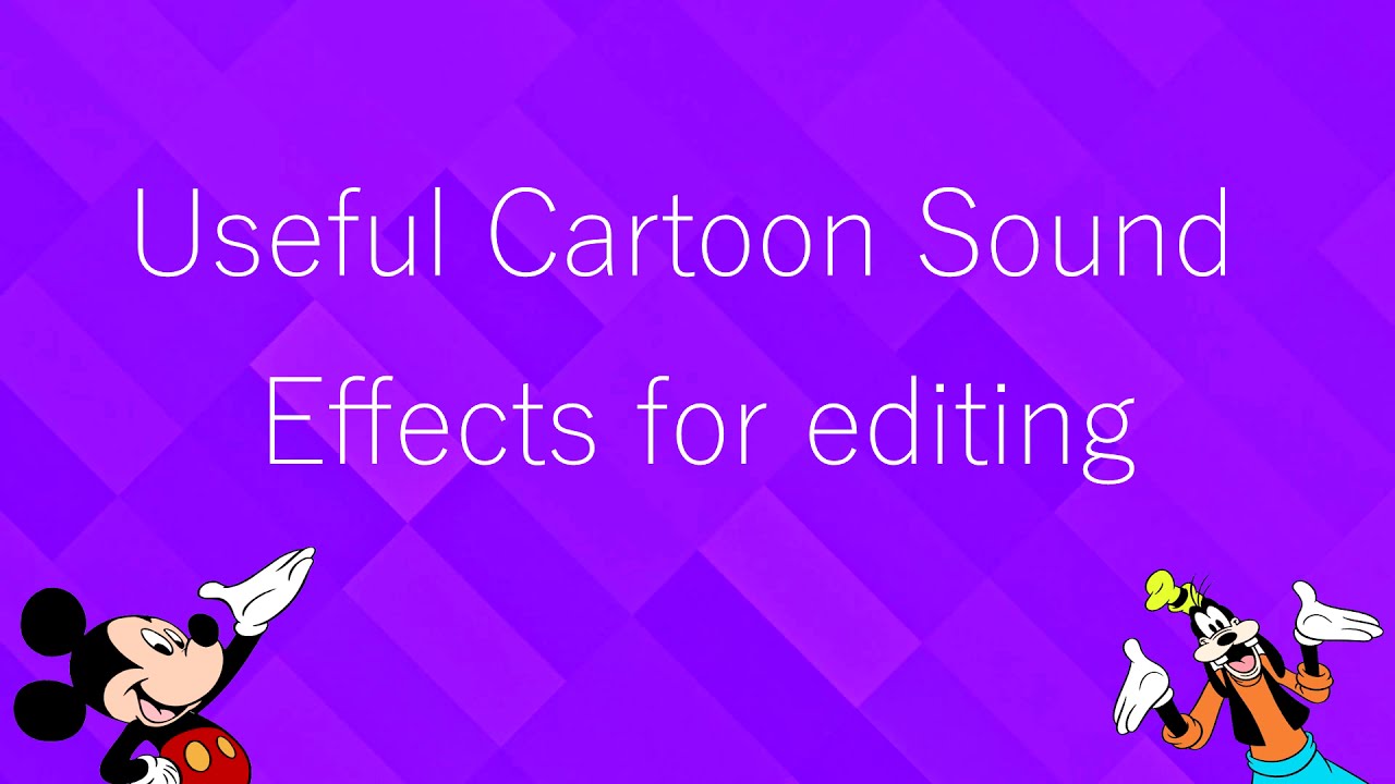 100 Cartoon Sound Effects for Editing