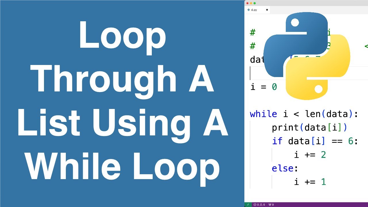 Loop Through A List Using A While Loop | Python Example