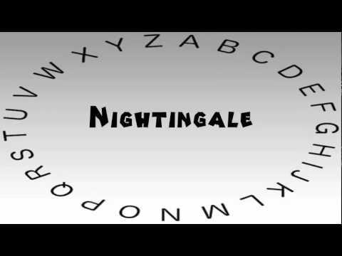 How to Say or Pronounce Nightingale