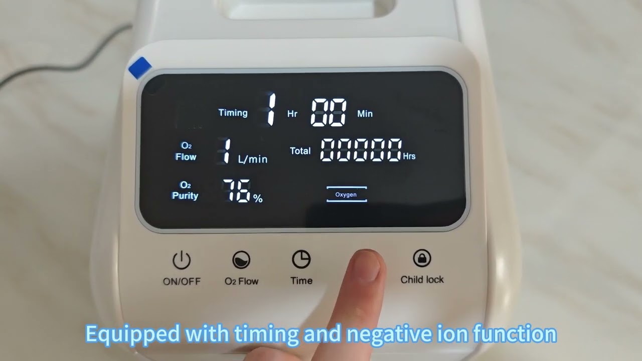 HIgreen Health Home 1-9L Adjustable Continuous Flow Oxygen Concentrator - df-018