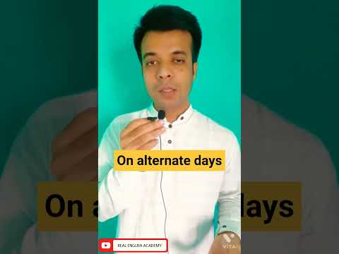 On alternate days| एक दिन छोड़कर| Advanced Structure| Unique Sentence| Spoken English| REAL ENGLISH|