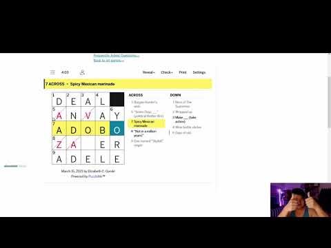 Guessing my way to victory?? Smooth brain crossword battles