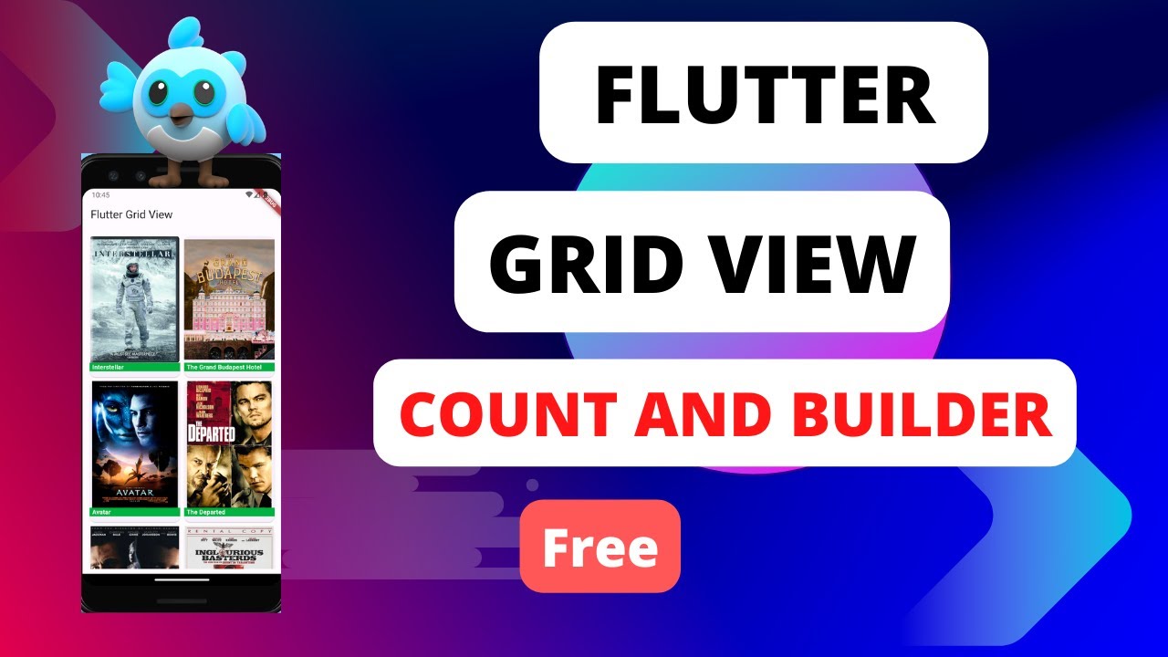Mastering Flutter GridView: Dynamic Grid Layouts with Count and Builder! #flutter #fluttertutorial