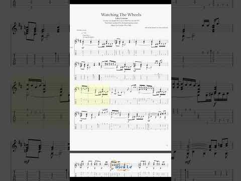 Watching The Wheels (John Lennon) Arrangement for Acoustic Guitar
