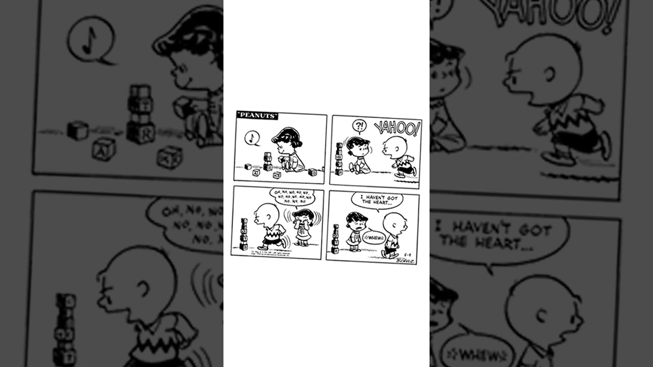 Charlie Brown Couldn't Go Through With It  #charlesschulz #comics