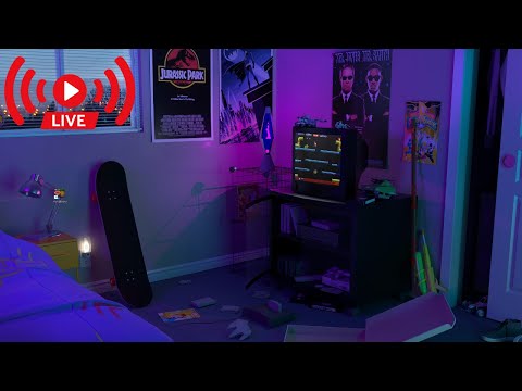 10 Hour Live Wallpaper 4K Retro Gaming Room Neon For Windows PC Full HD