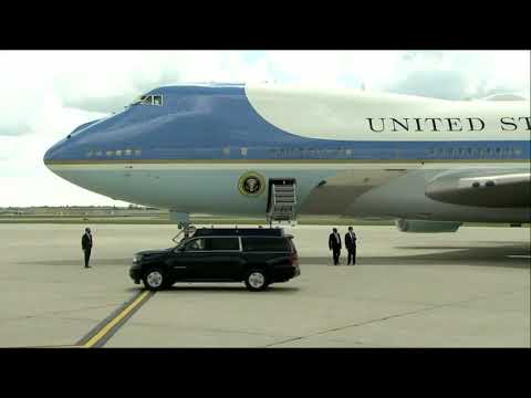 President Donald Trump Departs Eastern Iowa Airport in Cedar Rapids Iowa for Yuma, Ariz Aug 18 2020