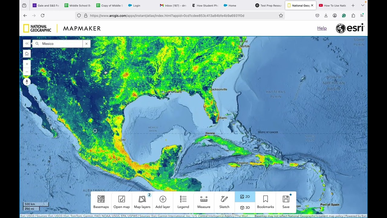 National Geographic Mapmaker Quick Start Guide for Social Studies Teachers