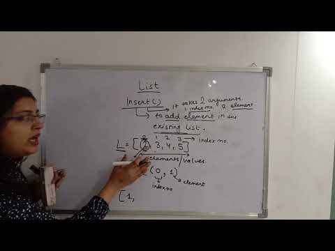 insert method in python| how to insert element in list | list in python