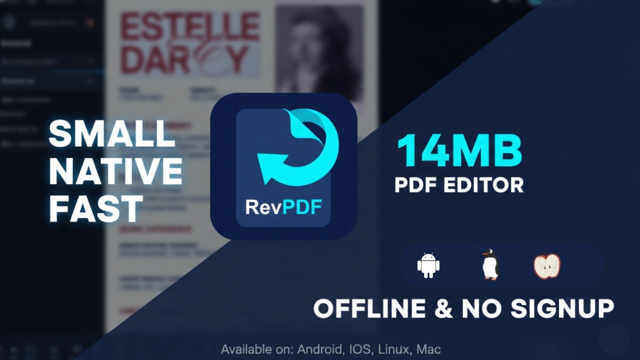 I Built a 14MB PDF Editor (Most Are 200MB+)