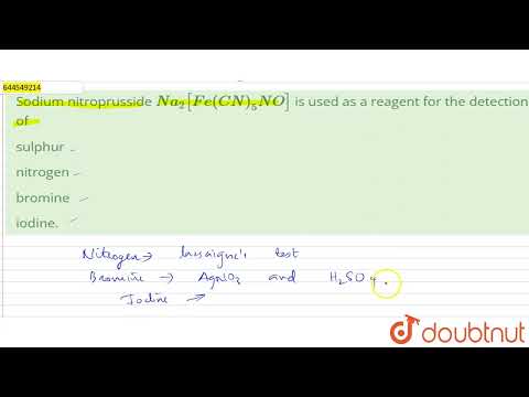 Sodium nitroprusside Na_(2)[Fe(CN)_(5)NO] is used as a reagent for the detection of  | 12 | QUAL...