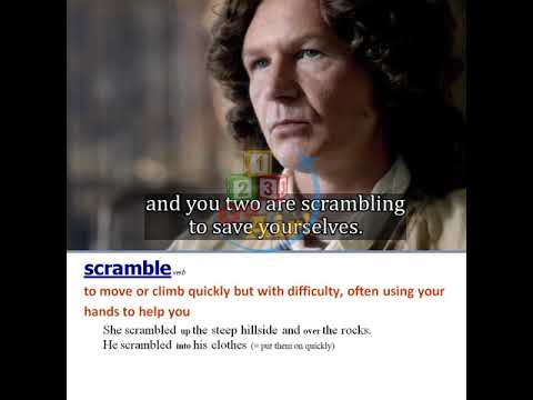 Scramble - Meaning, Pronunciation, Illustration | English Vocabulary | ✈️ 𝟏𝟐𝟑 𝐆𝐨 𝐀𝐢𝐫!