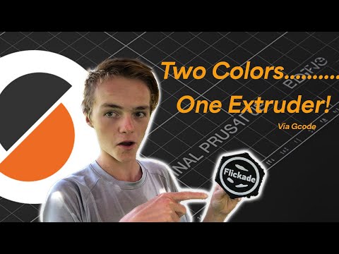 Print Two Colors On The First Layer || VIA Gcode
