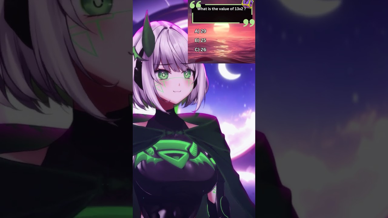 AI Vtuber SOLVES CONFUSING GENIUS LEVEL MATH QUIZ