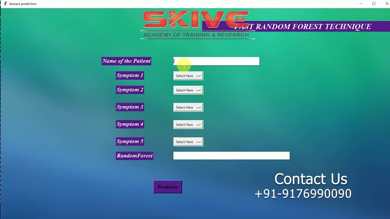 | PYTHON | IMPLEMENTATION OF MULTIPLE DISEASE PREDICTION MODEL USING FRF TECHNIQUE #machinelearning