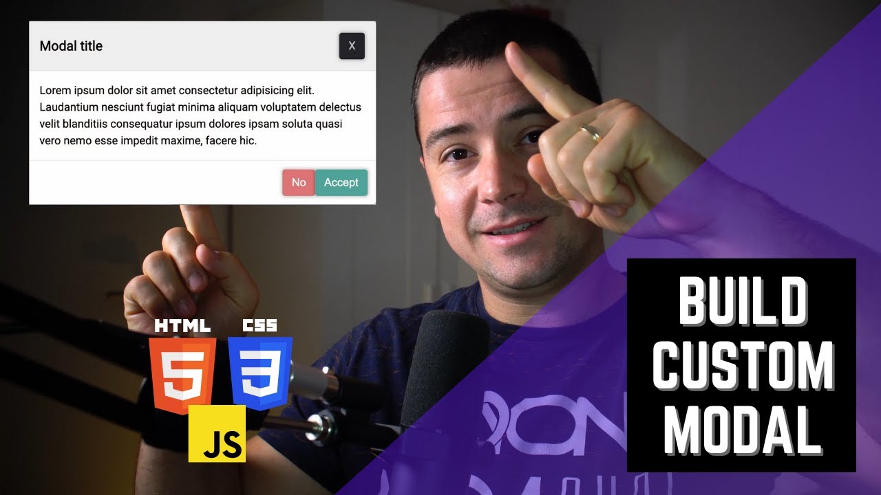 Build a Custom Modal using HTML CSS & JavaScript