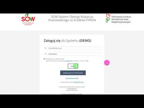 Obsługa SOW – moduł Wnioskodawcy. Logowanie do systemu SOW, odzyskiwanie hasła.