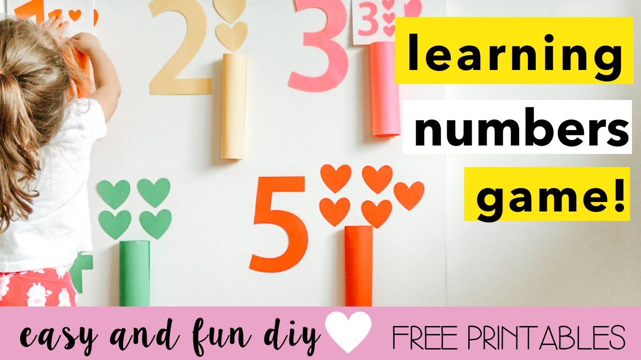 How to Teach Kids Numbers | FREE PRINTABLE GAME