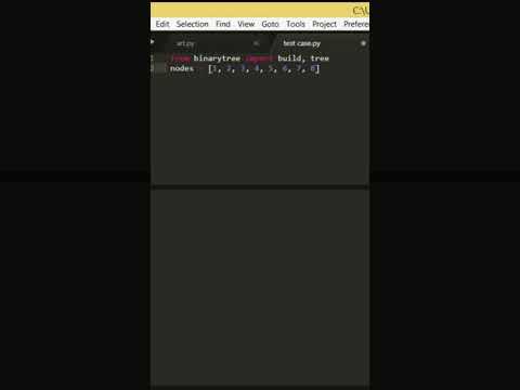 Generate Binary Tree in Python #shorts
