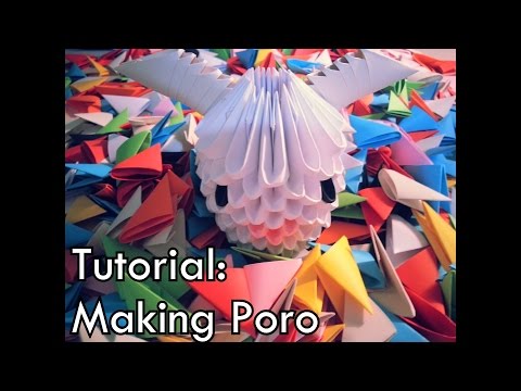 3D Origami – Making League of Legends’ Poro | The Secrets of OrigamiThe ...