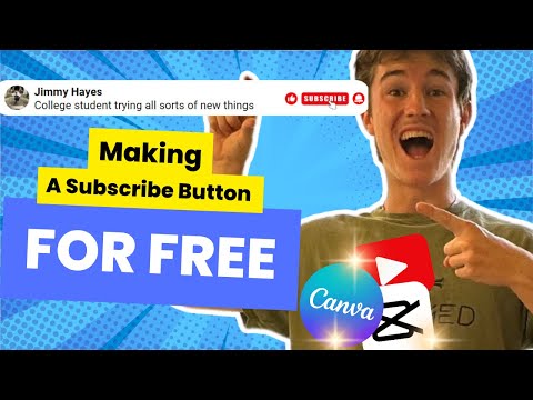 How to make an animated Subscribe Button with Canva & CapCut for FREE