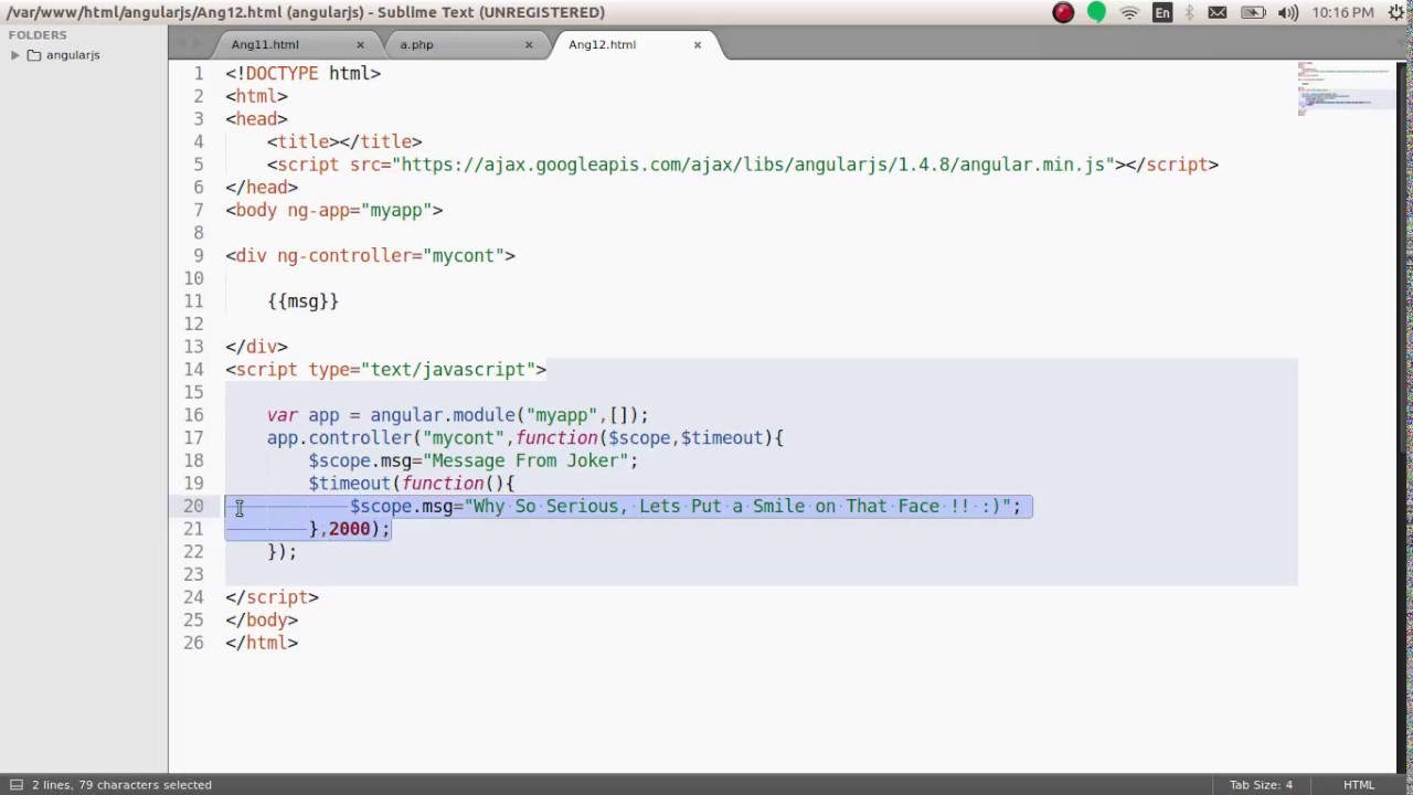 Angular  Timeout Tutorial 12