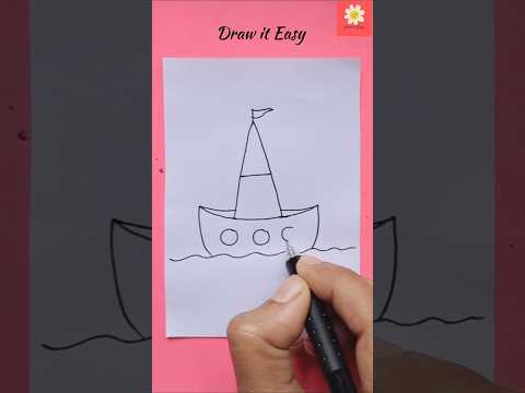 Easy Boat Drawing Tutorial//Draw it Easy #drawing #easydrawing #drawiteasy #howtodraw #art #boats