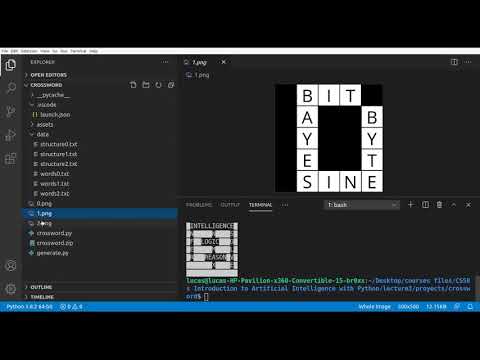 Crossword with Python (without code)