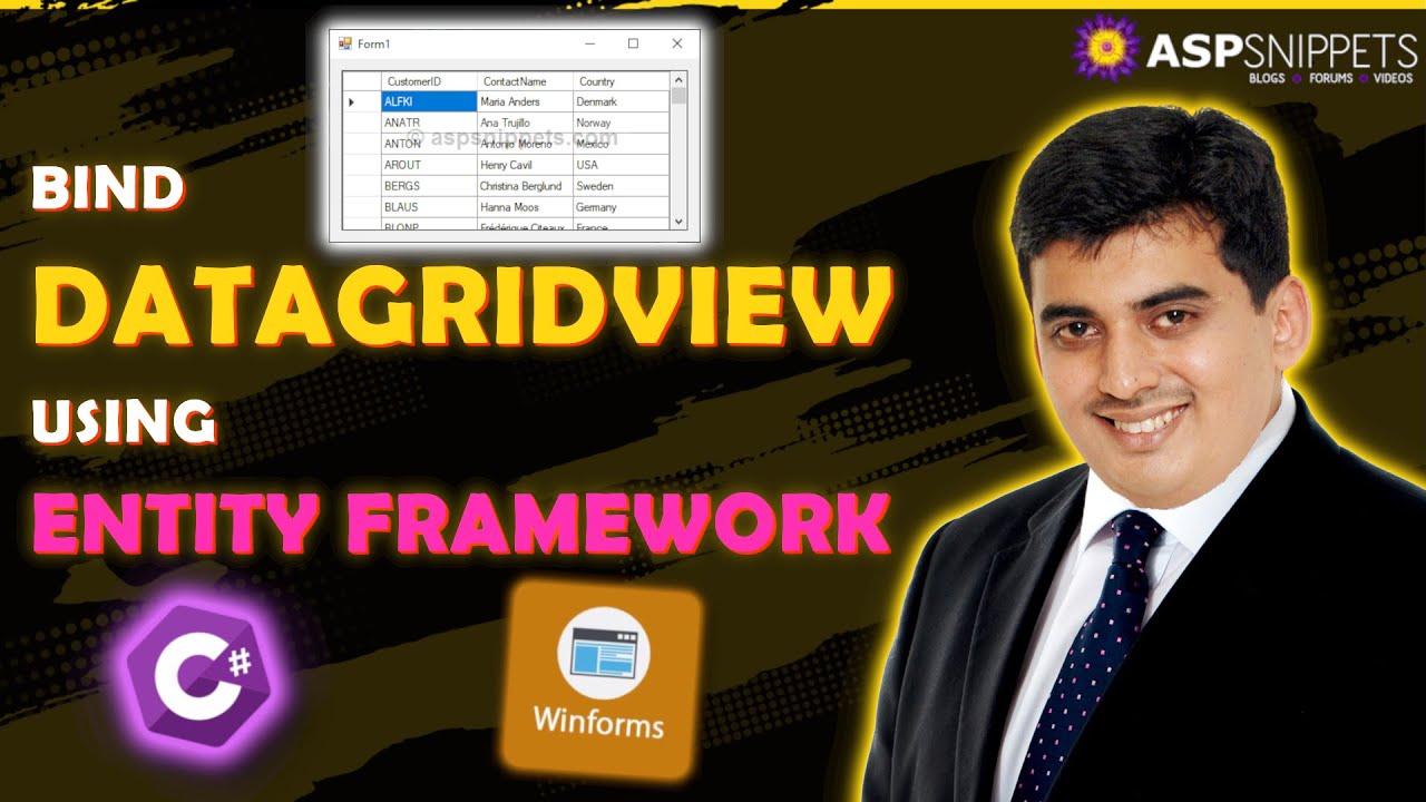 Bind DataGridView using Entity Framework C#