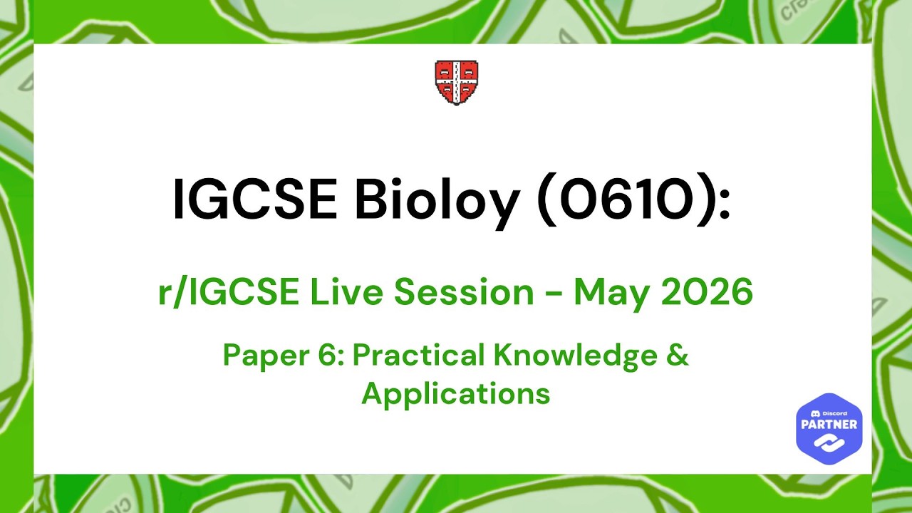 IGCSE Biology (0610) P6 Practical Knowledge & Applications (M/J 2026)