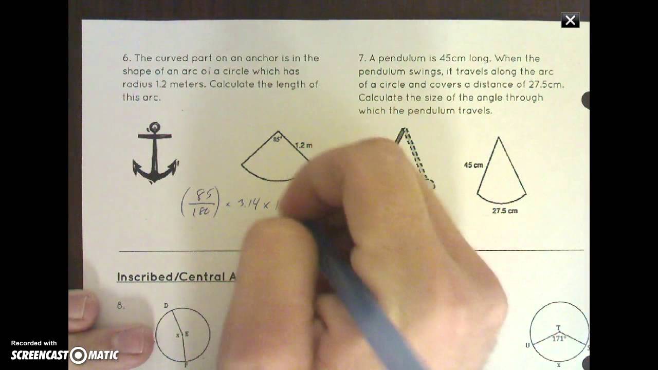 CP Geometry Unit 02 - Circles Test Review