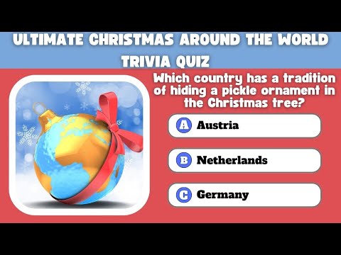 π "Global Holiday Trivia Quiz: Can You Name These Christmas Customs? π
"