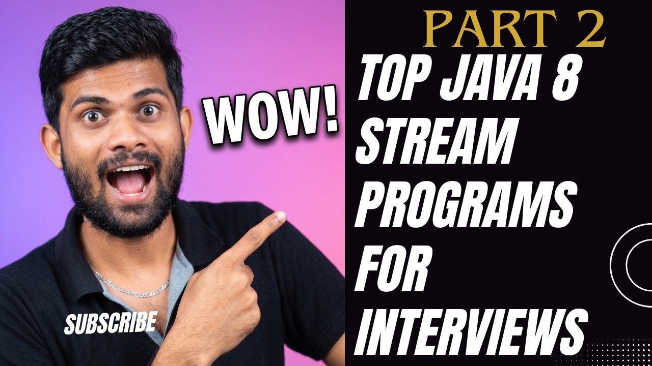 Java 8 Stream Programs for Interviews | Sum, Filter & Min/Max Explained #java #javastreams