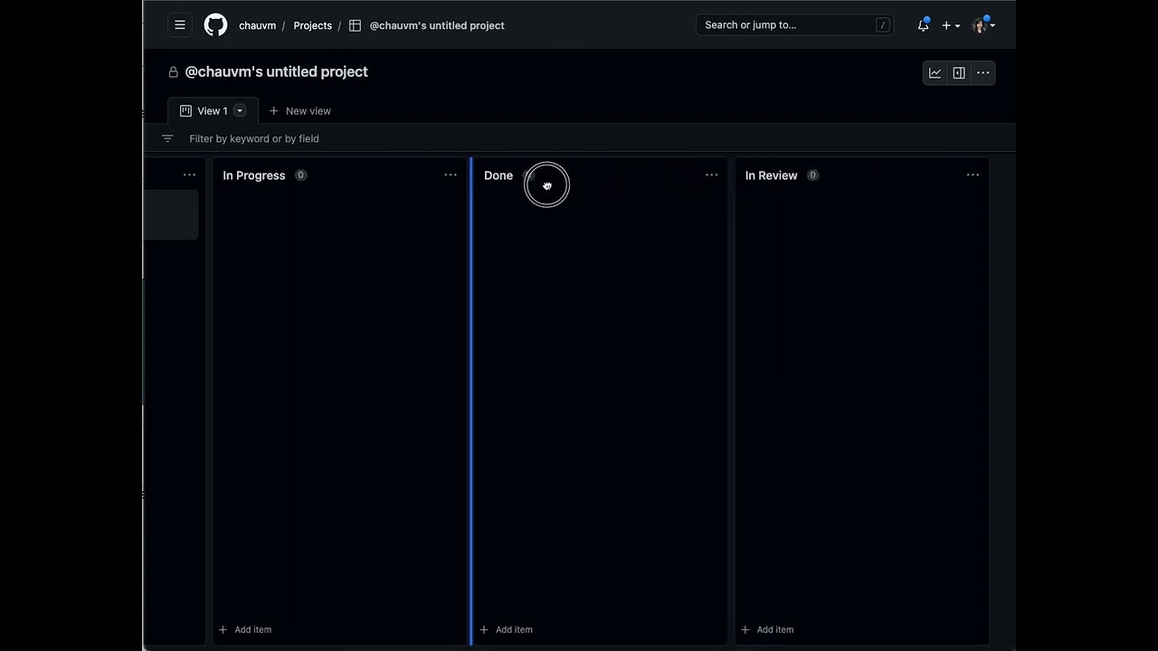 Create Github Project Views