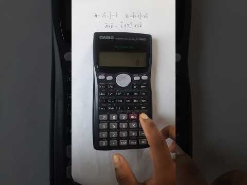 Vector Cross Product Using Calculator | Casio fx-100MS #calculator #maths #mathtricks