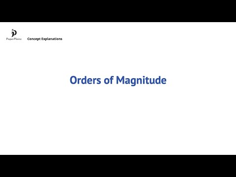 1.1.4 - Orders of Magnitude