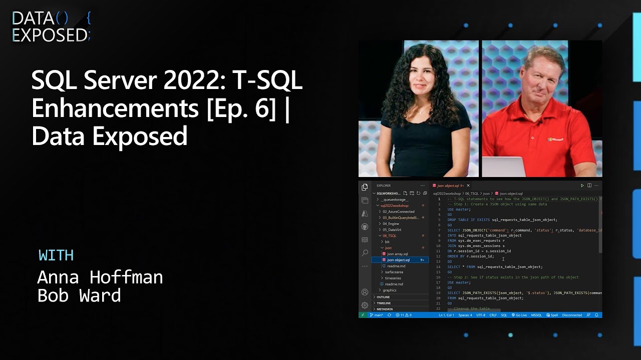 SQL Server 2022: T-SQL Enhancements [Ep. 6] | Data Exposed