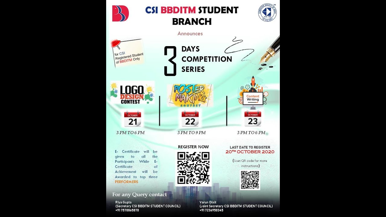 CSI BBDITM STB 3 Days Competition Series