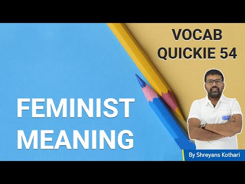 Feminist Meaning in Hindi | Learn English Grammar | Vocabulary for Bank PO & SSC CGL Preparation