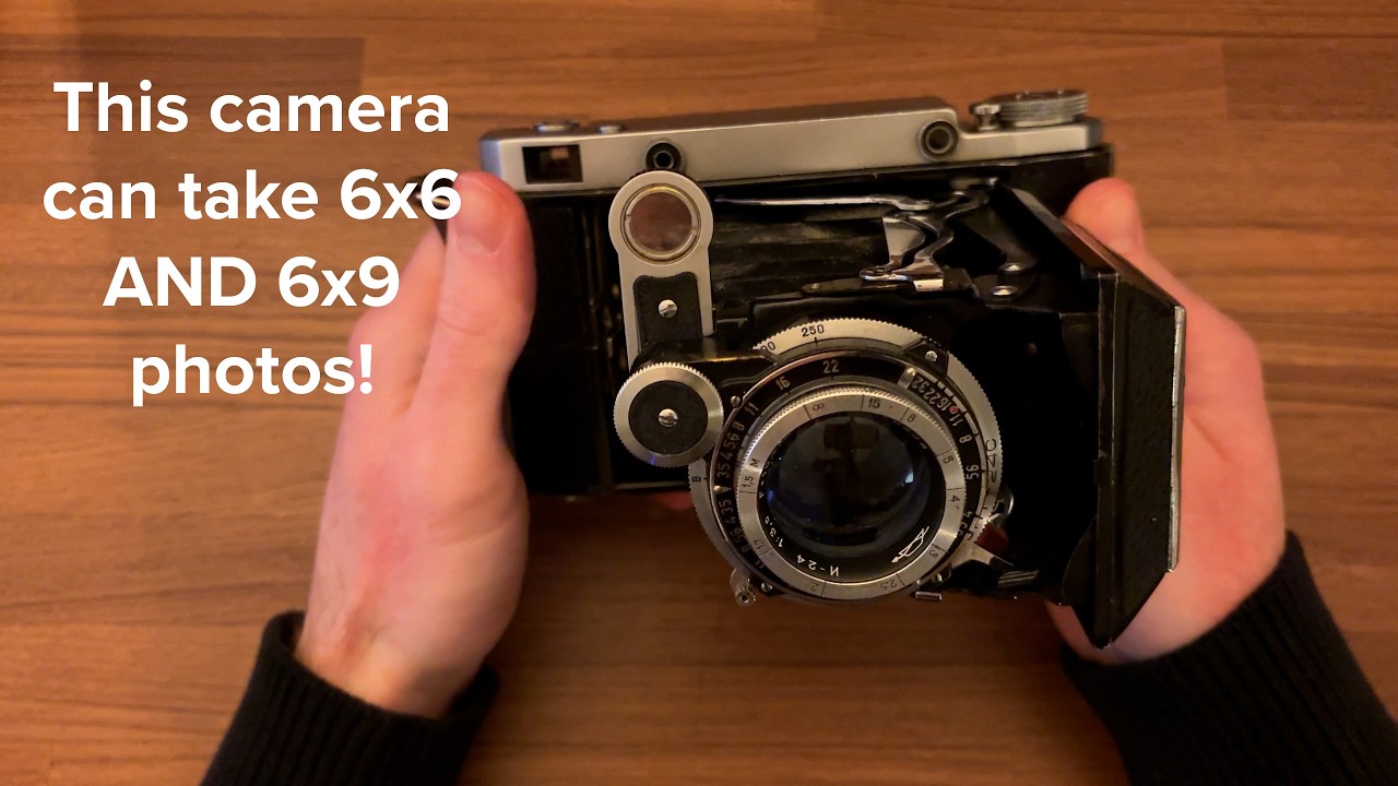 A sleek medium format rangefinder camera with a great lens!