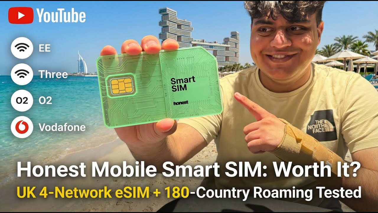 Honest Mobile Smart SIM: Worth It? UK 4-Network eSIM + 180-Country Roaming Tested
