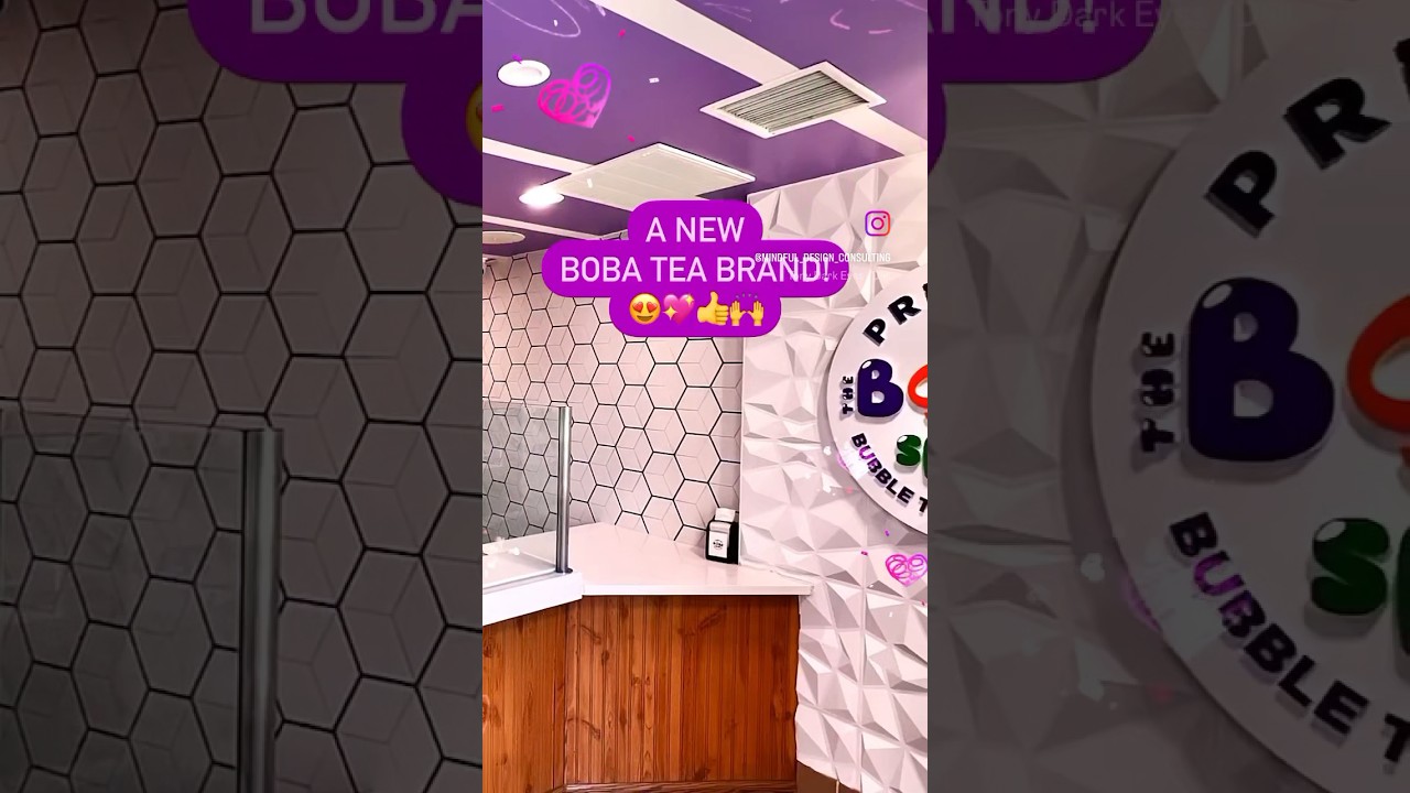 Boba Tea Store Design | Boba Spot | Dessert Shop Design | Mindful Design | San Diego