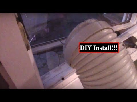 How to install Portable AC Unit into Casement windows!