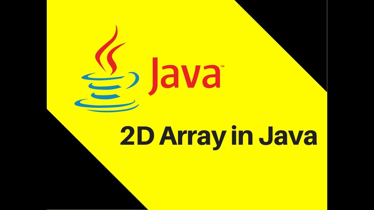 6.9 2D Array in Java