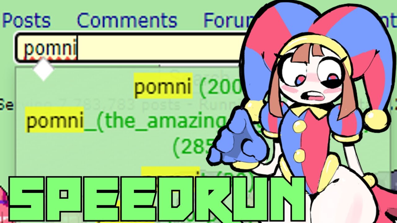 POMNI R34 SPEEDRUN ANY %! - The Amazing Digital Circus