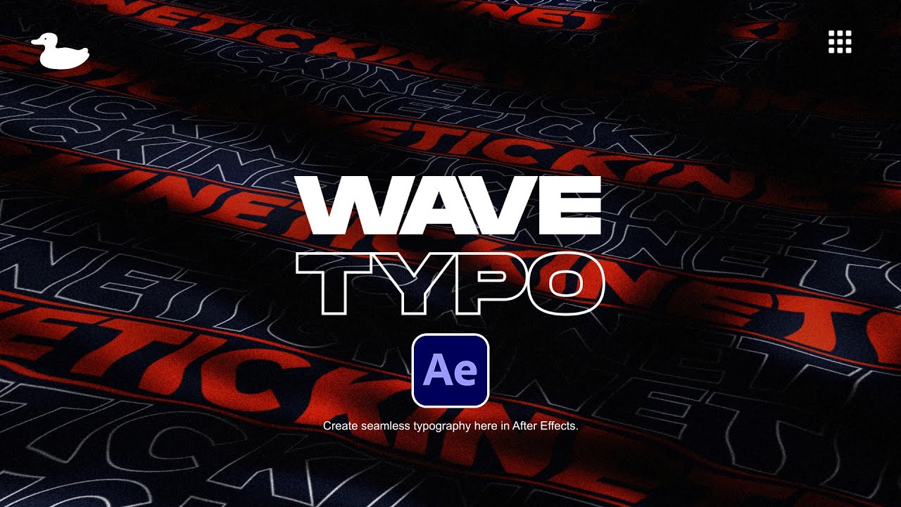 Create Crazy Distorted Ripple Typography in After Effects | Tutorial