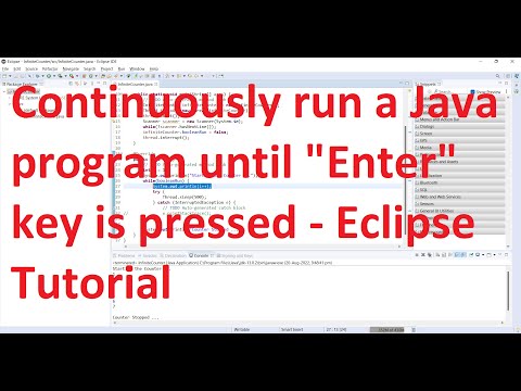 How to continuously run a Java program until the “Enter” key is pressed? – Eclipse – programmerworld