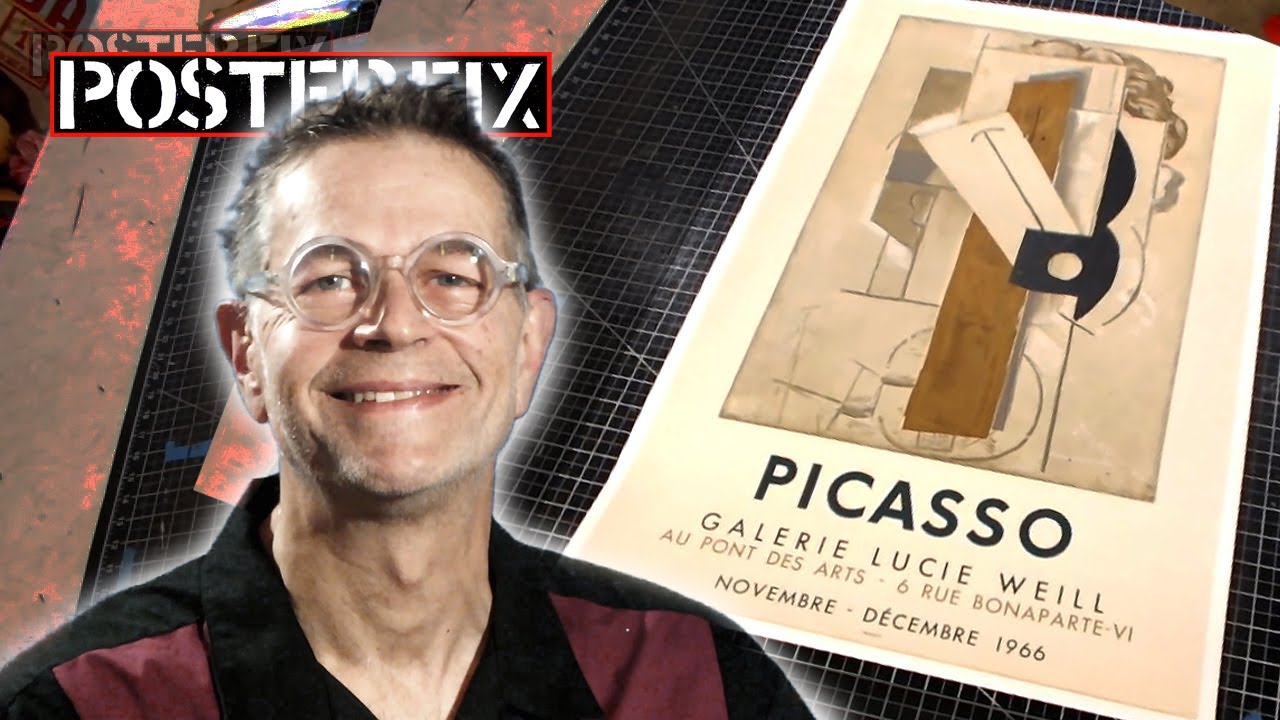 Pablo Picasso 1966 Exhibition Poster - Linen Backed @posterfixchannel